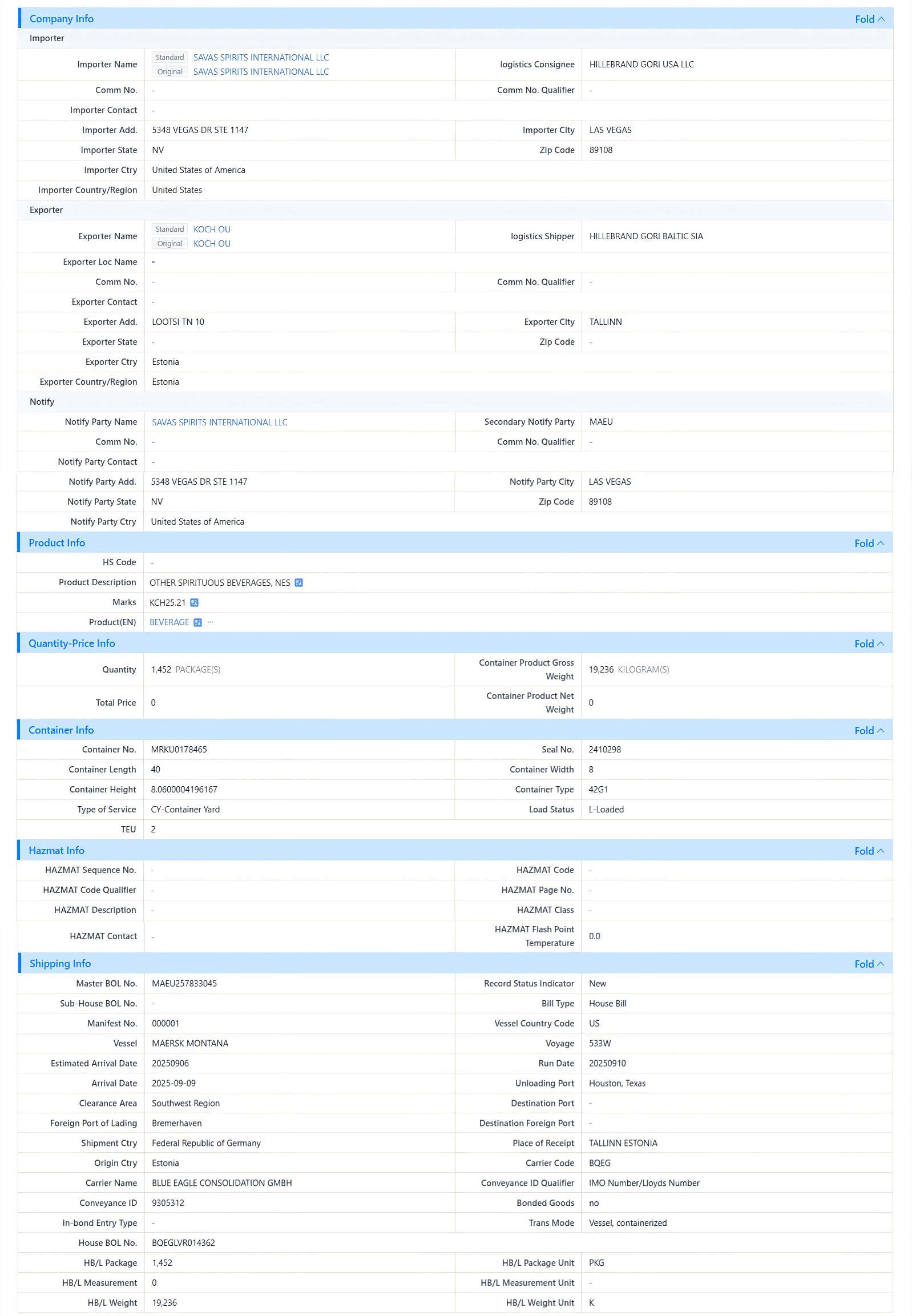 Estonia Trade Data | Estonia Import Data & Estonia Export Data - Tendata